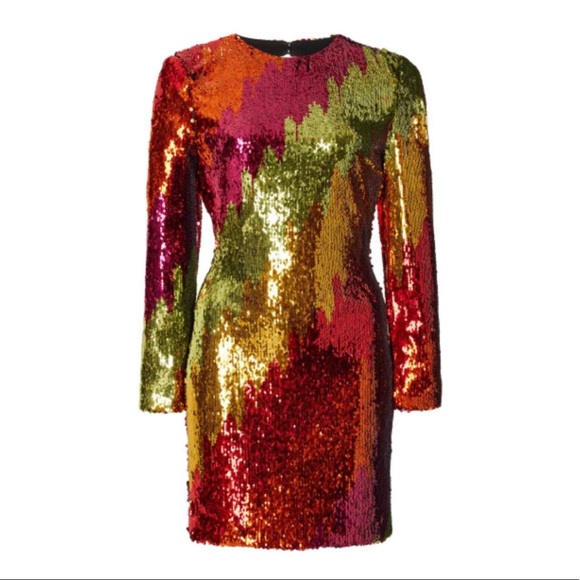 Halpern | Dresses | Nwt Halpern Sequin Open Back Mini Dress | Poshmark